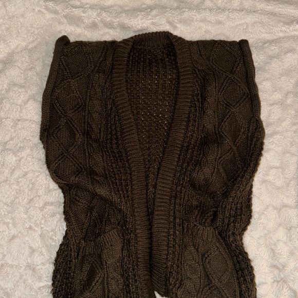 Jackets & Coats | Brown Cable Knit Vest | Poshmark